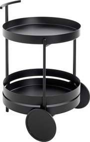 XXXLutz SERVÍROVACÍ VOZÍK, černá, 42/42/62 cm - Barové vozíky - 001931104102