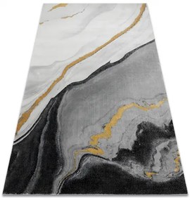 koberec EMERALD výhradní 1017 glamour, stylový mramor černý / zlato velikost 180x270 cm | krásné koberce cz
