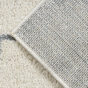 Dywany Łuszczów, Kusový koberec Fusion 0806 cream/l. grey, 80x150, bílá, kancelář