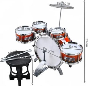 Kruzzel Dětské bubny XL 22464