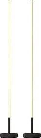HOMCOM Rohové LED stojací lampy, sada 2 ks, 150 cm, černé