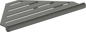 Hansgrohe AddStoris S - Polička rohová, kartáčovaný černý chrom 41761340
