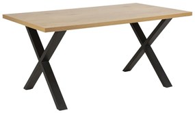 Jídelní stůl Niki 160 cm divoký dub X nohy