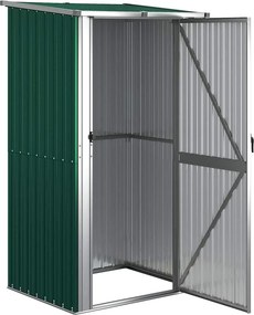 Zahradní domek zelený 118,5 x 97 x 209,5 cm pozinkovaná ocel 150899