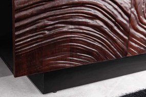 Designová komoda Zion 175 cm tmavě hnědá akácie