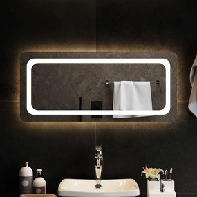 Koupelnové zrcadlo s LED osvětlením 90x40 cm 151788