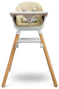 Jídelní židlička CARETERO Bravo beige