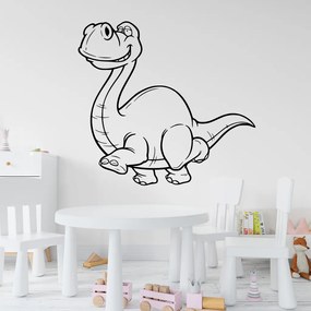 Živá Zeď Samolepka na zeď Brontosaurus Barva: černá