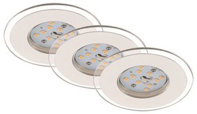 Briloner | Briloner 7257-036 - SADA 3x LED Koupelnové svítidlo ATTACH LED/4,5W/230V IP44 | BL0972