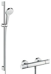 Hansgrohe Croma Select S - Sprchový set s termostatem Ecostat, 2 proudy, chrom 27833400