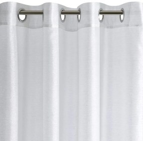 Bílá záclona na kroužcích ARLONA 140x250 cm