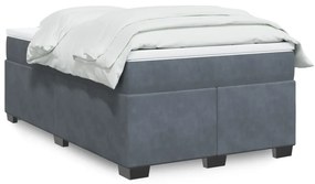 Box spring postel s matrací tmavě šedý 120x190 cm samet 3285270