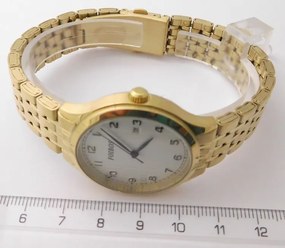 Foibos Dámské šperkové zlacené přehledné hodinky Foibos 3L152