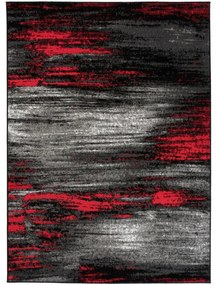 Kusový koberec PP Prince černo červený 200x300cm