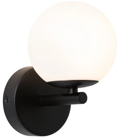 Paulmann 71074 Gove, koupelnové nástěnné svítidlo LED 5W 3000K, černá, průměr 12cm, IP44