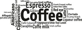 Samolepky na zeď - Coffee and other Barva: Modrá gentian, Velikost: 160x60 cm