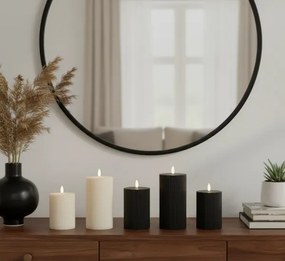 SADA 3x LED Svíčka BRILLO LED/2xAA černá + dálkové ovládání