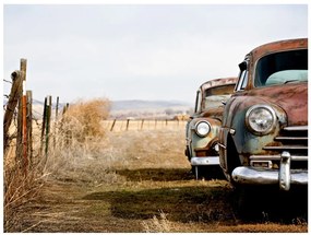 Fototapeta - Two old, American cars
