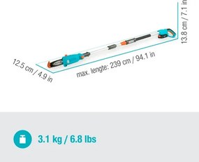 © 2026 GARDENA Akumulátorová teleskopická vyvětvovací pilka TCS 20/18V P4A - bez akumulátoru