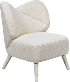 Designové křeslo Leith lounge bouclé béžové