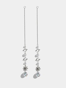 Sinsay - Závěsná zahradní dekorace suncatcher s krystaly 2 pack - bílá