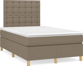 Box spring postel s matrací taupe 120x200 cm textil 3142645