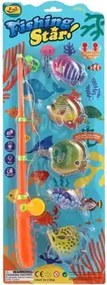 TEDDIES Magnetická hra Rybář / Společenská hra / Prut a 5 rybiček / od