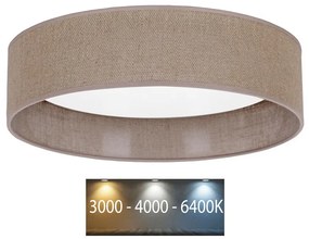 Brilagi Brilagi - LED Stropní svítidlo VELVET LED/24W/230V 3000/4000/6400K hnědá BG0280