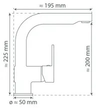 Schütte 79710 - Dřezová baterie s vytahovací sprškou LONDON lesklý chrom