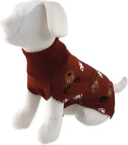 Dog Fantasy Winter Tale hnědá M / Svetr pro psy