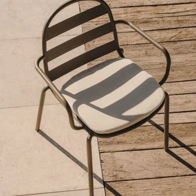 Béžový podsedák na zahradní židli Kave Home Joncols 43 x 40 cm