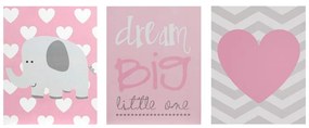 Dětské obrázky v sadě 3 ks 16x20 cm Dream Big – Premier Housewares