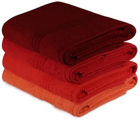 L´essentiel Maison Osuška, Set 4 ks Rainbow - Red, Oranžová, Červená, Fuchsia