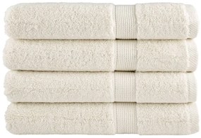 Premium ručníky SOLUND 4 ks krémové 100 x 200 cm 600 g/m² 137486