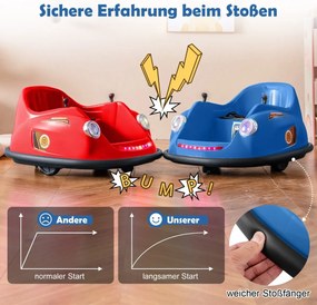Costway 12V Bumper Car Dětské elektrické auto do nárazníku