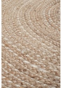 Jutový kulatý koberec v přírodní barvě ø 133 cm Capri – Flair Rugs