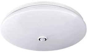 SOLIGHT LED stropní světlo PLAIN s PIR sensorem, 18W, 1260lm, 3000K, kulaté, 33cm