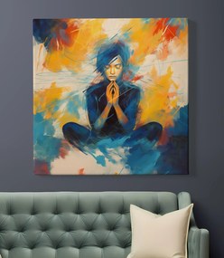 Obraz na plátně - Meditace, abstrakce, žena, víra v zítřek FeelHappy.cz Velikost obrazu: 60 x 60 cm