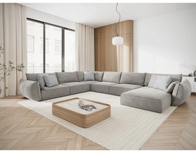 Světle šedá rohová pohovka (levý roh) Vanda – Mazzini Sofas