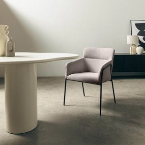 Béžové designové jídelní křeslo HELSINKI