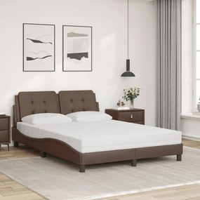 Rám postele bez matrace Zadar hnědá 120 x 200 cm umělá kůže 3208854
