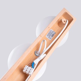 Sollux Lighting Stropní svítidlo BULBO 4 přírodní dřevo
