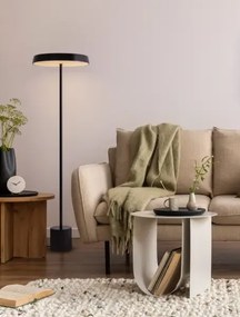 LED černá stojací lampa Vetro
