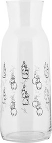 Skleněná karafa s králíčky Bunny Buddies - Ø 9*25 cm / 1000 ml