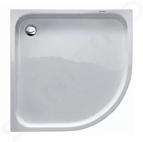 DURAVIT - D-Code Sprchová vanička čtvrtkruhová 900x900 mm, Antislip, alpská bílá (720108000000001)