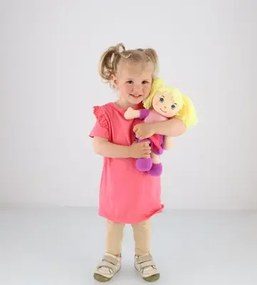 TEDDIES Panenka Culinka hadrová s blond vlásky / Textilní / 32 cm / od