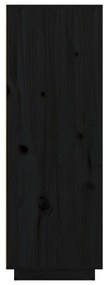 Skříň highboard černá 60 x 40 x 116,5 cm masivní borové dřevo