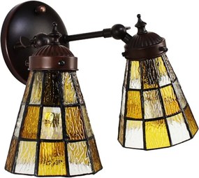 Nástěnná lampa Tiffany Chessboa - 30*23*23 cm E14/max 2*25W