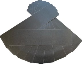 Obdélníkové PVC pásky nejen do mokra 150 mm x 610 mm - Černá
