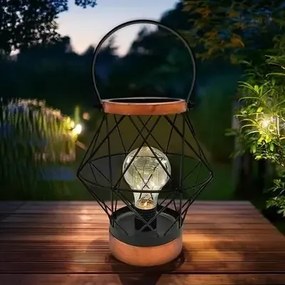 Solight WO3105 kovová lucerna se žárovkou s micro LED / 80lm / teplá b